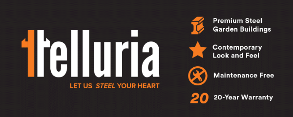 Telluria Eleganto | Heavy Duty Steel Shed | Free Home Delivery | Buy At ...